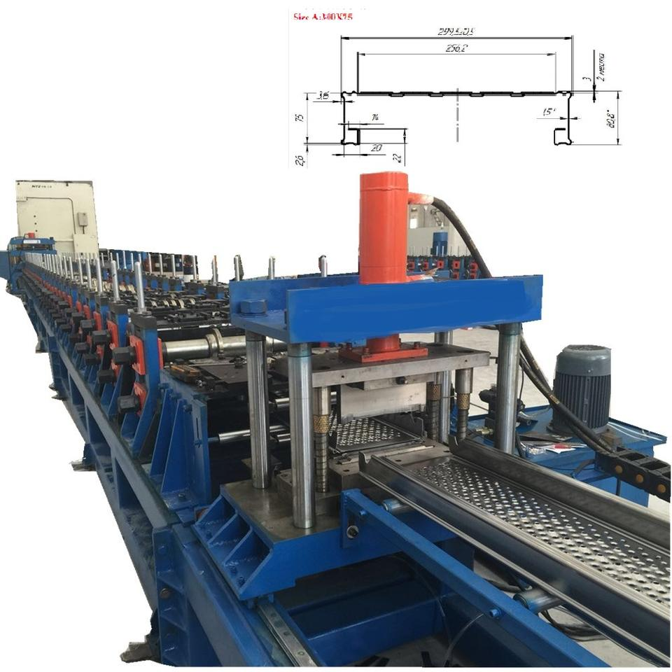 Fully Automatic Supermarket Shelves Storage Racks Roll Forming Machine ...