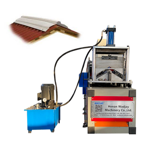 Corrugated Metal Roof Ridge Cap Forming Machine Has 3 Highly Efficient ...